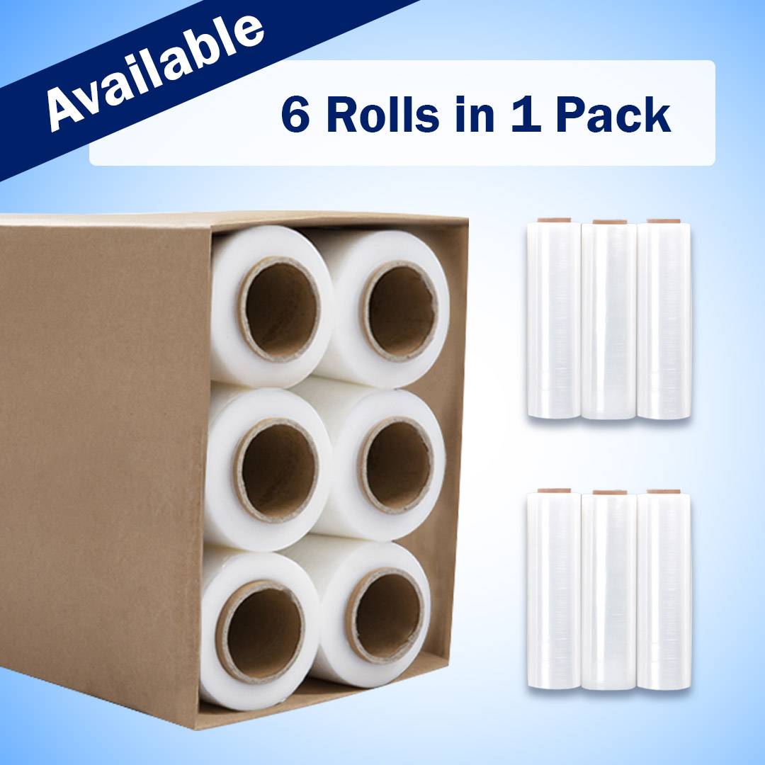 Transparent Stretch Film 3kg (2.8kg nett film) x 500mm 23 Micron