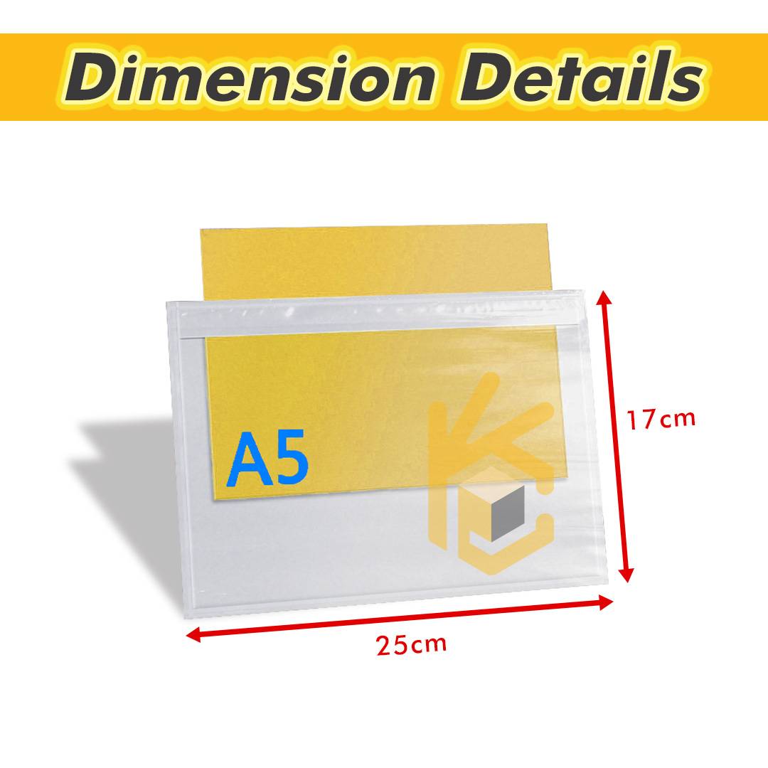 (BOX) Consignment Note Pocket A4/A5/A6