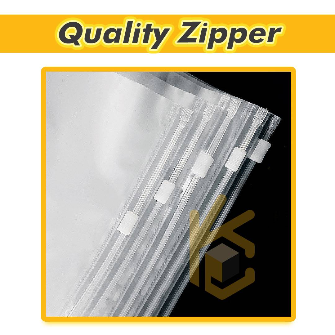 Matte Zip Lock Plastic Bag - 50pcs/Pack