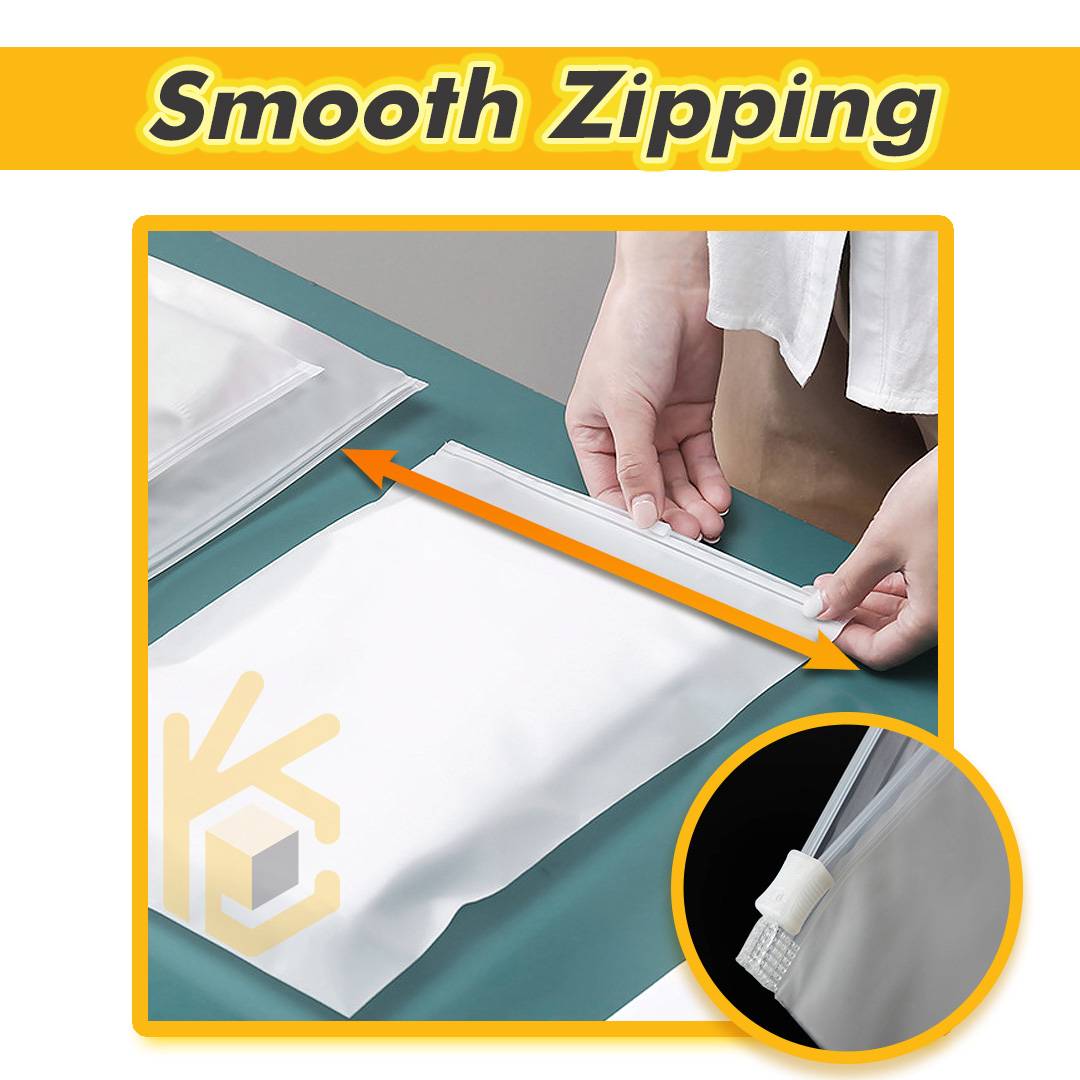 Matte Zip Lock Plastic Bag - 50pcs/Pack