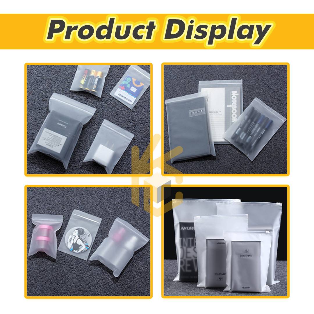 Matte Zip Lock Plastic Bag - 50pcs/Pack