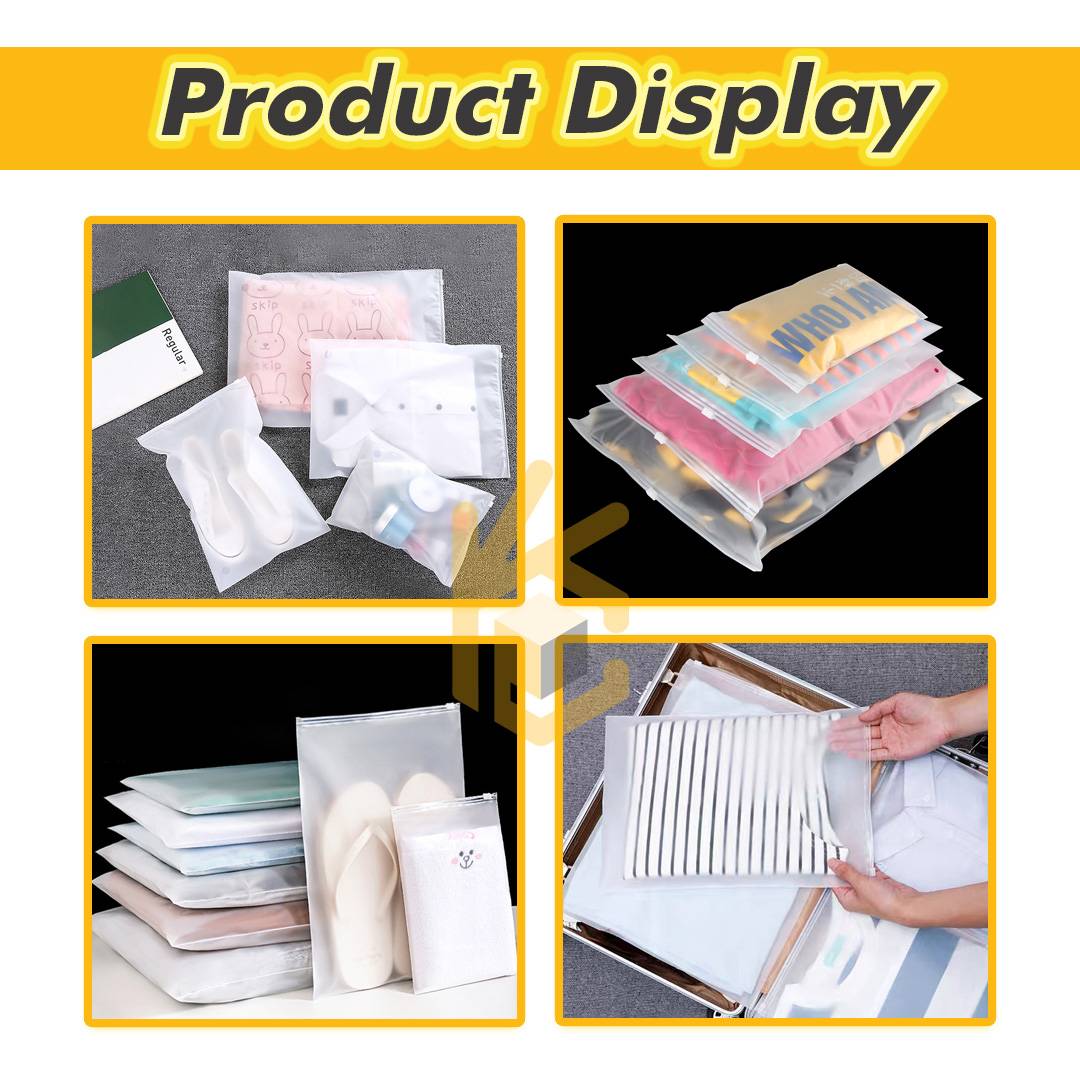 Matte Zip Lock Plastic Bag - 50pcs/Pack