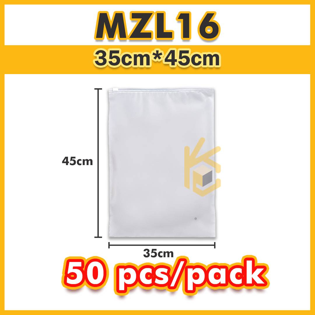 Matte Zip Lock Plastic Bag - 50pcs/Pack