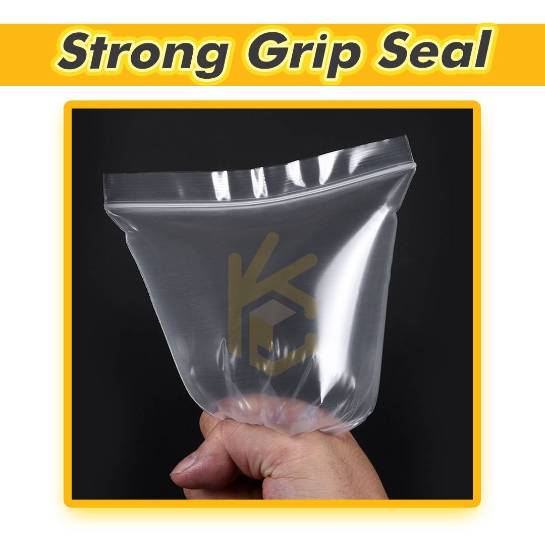 Zip Lock Plastic Bag (14 sizes) - 100pcs/Pack