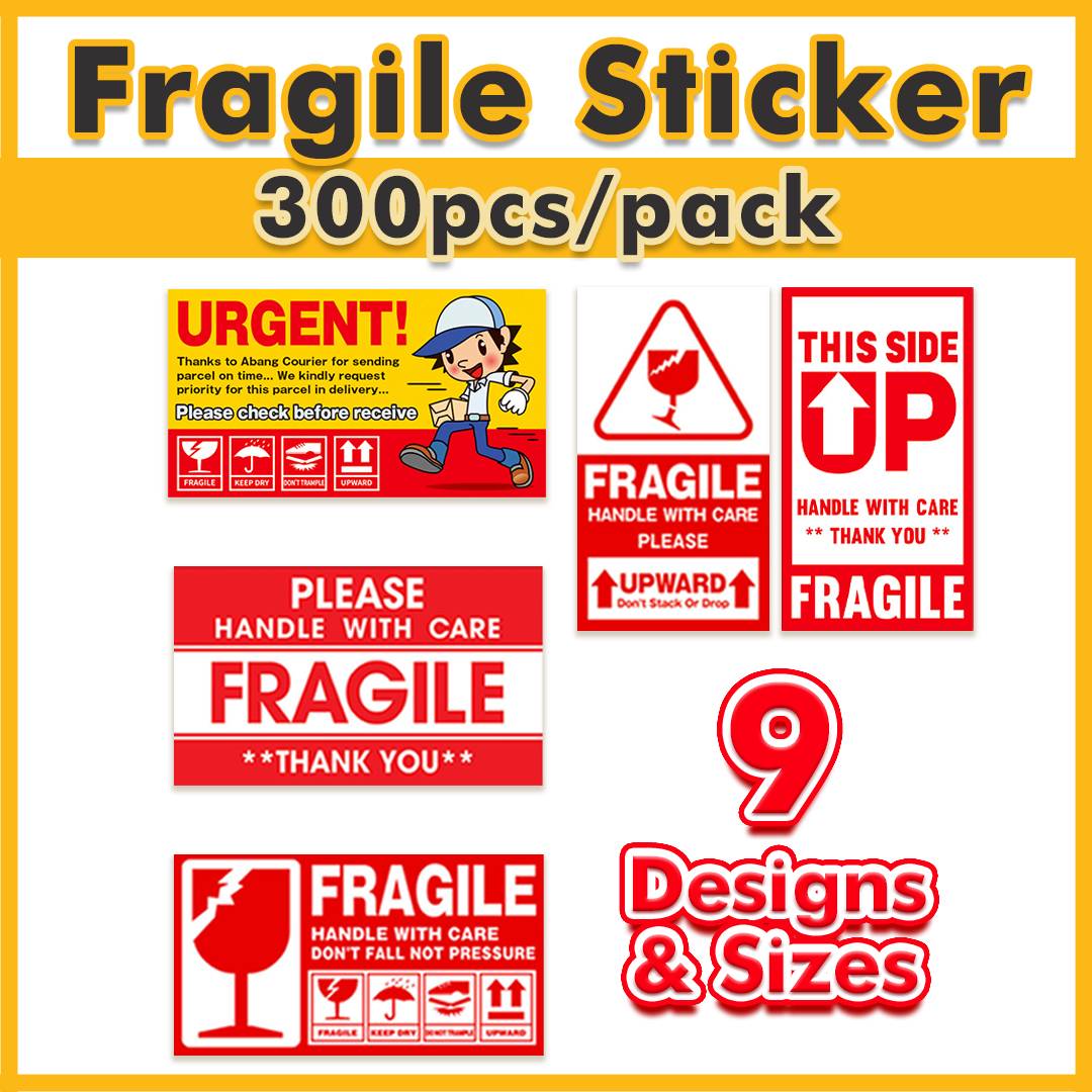 Fragile Sticker - 300pcs/Pack