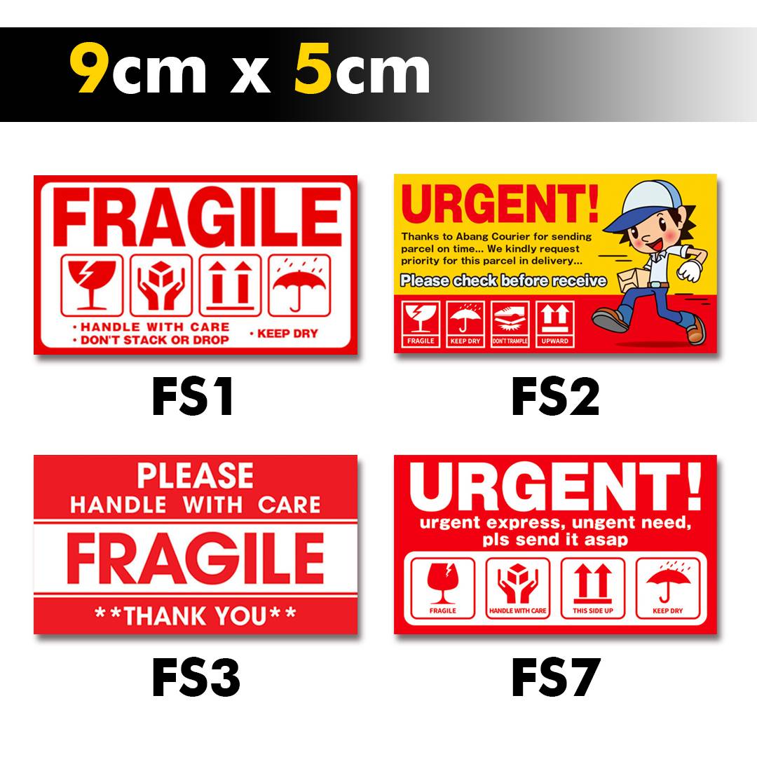 Fragile Sticker - 1000pcs / 336pcs / 500pcs Pack