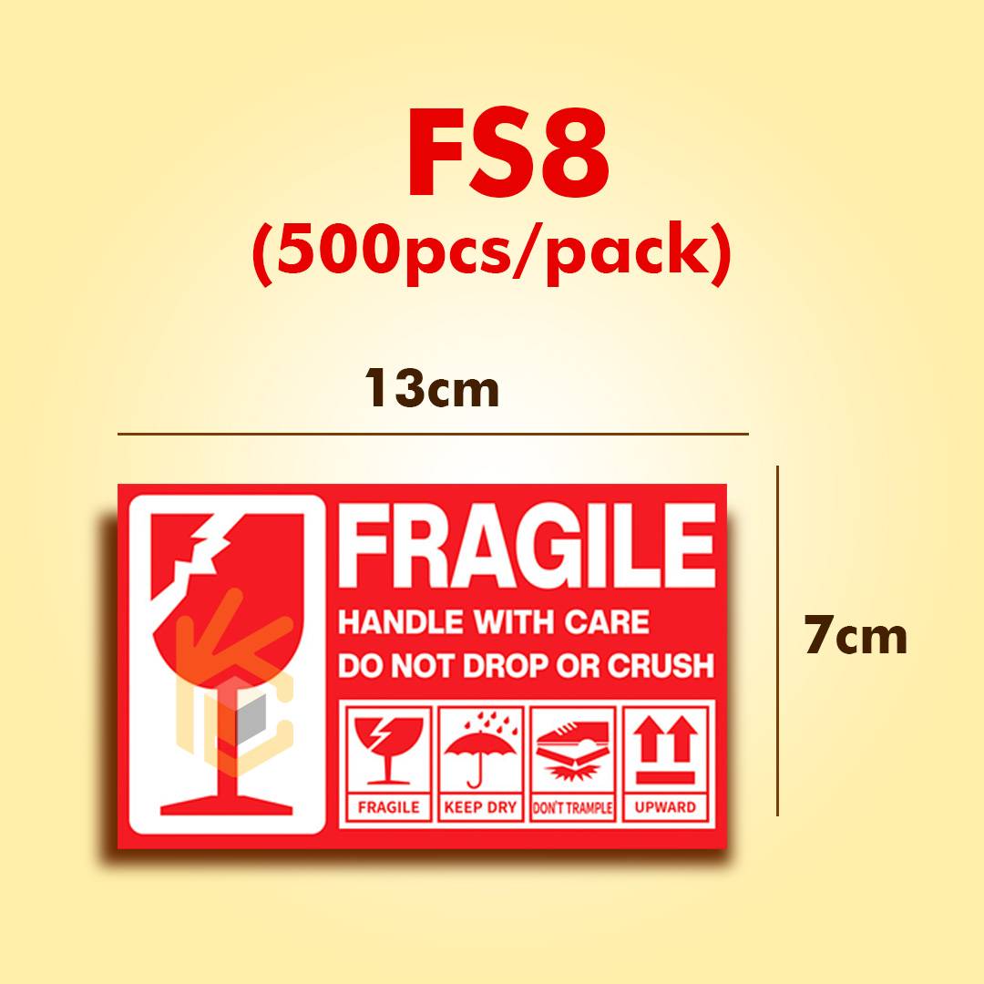 Fragile Sticker - 1000pcs / 336pcs / 500pcs Pack