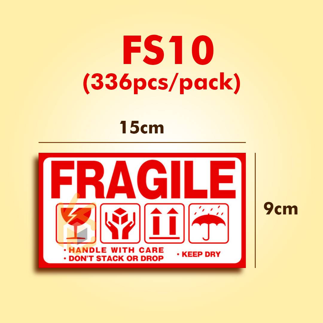 Fragile Sticker - 1000pcs / 336pcs / 500pcs Pack
