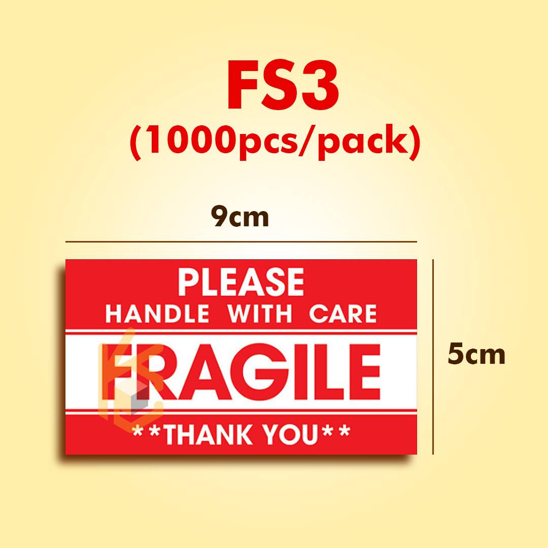 Fragile Sticker - 1000pcs / 336pcs / 500pcs Pack