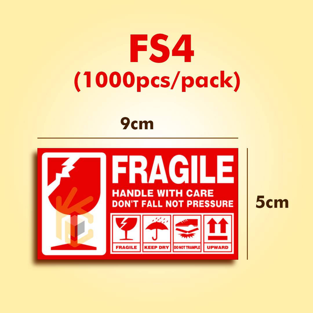 Fragile Sticker - 1000pcs / 336pcs / 500pcs Pack