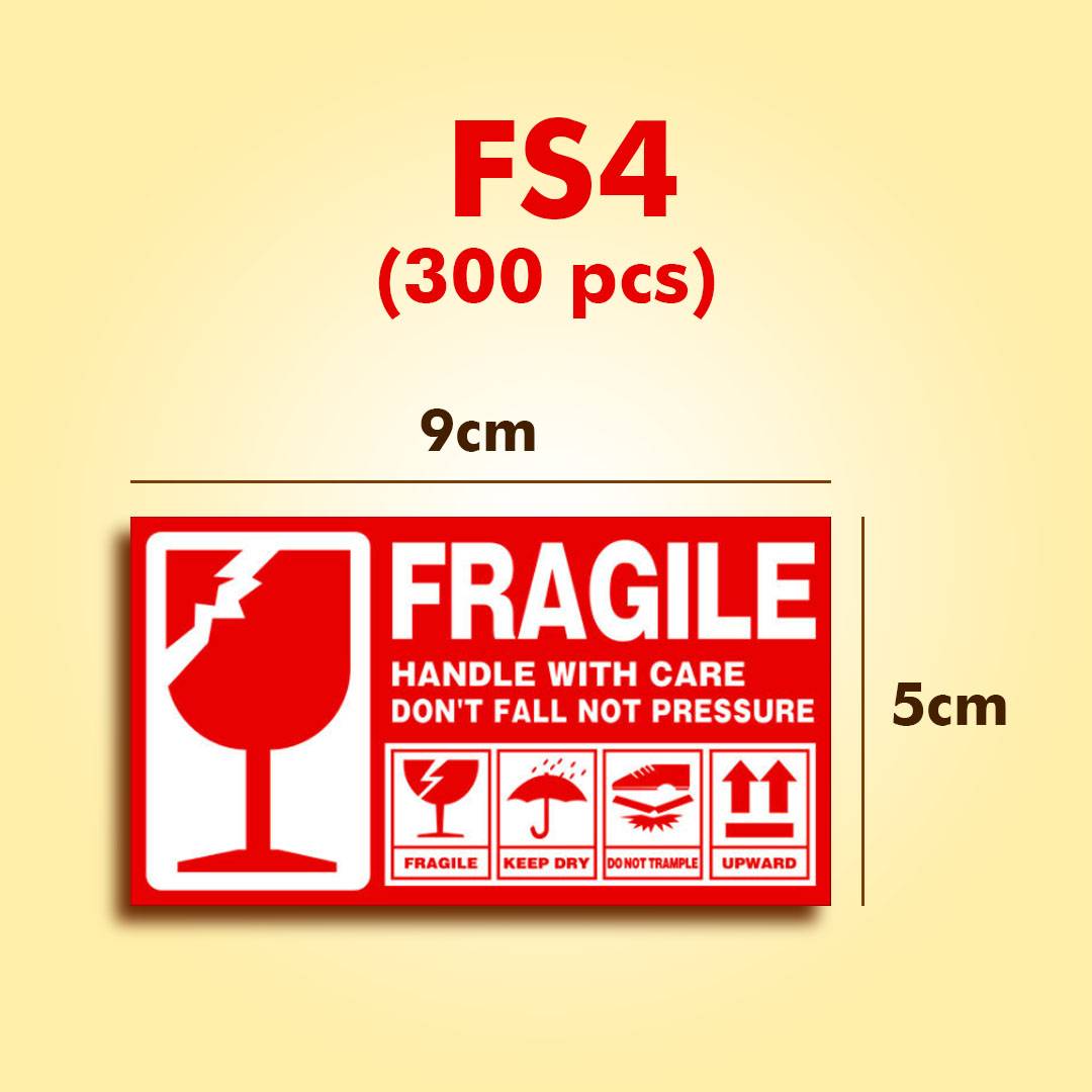 Fragile Sticker - 300pcs/Pack