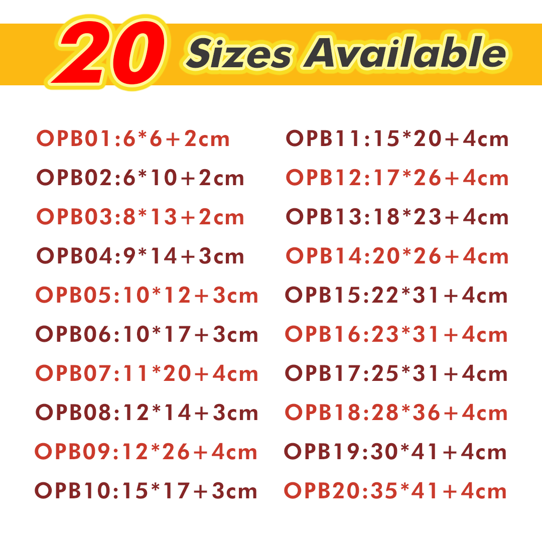 OPP Plastic Bag - 100/200pcs Per Pack