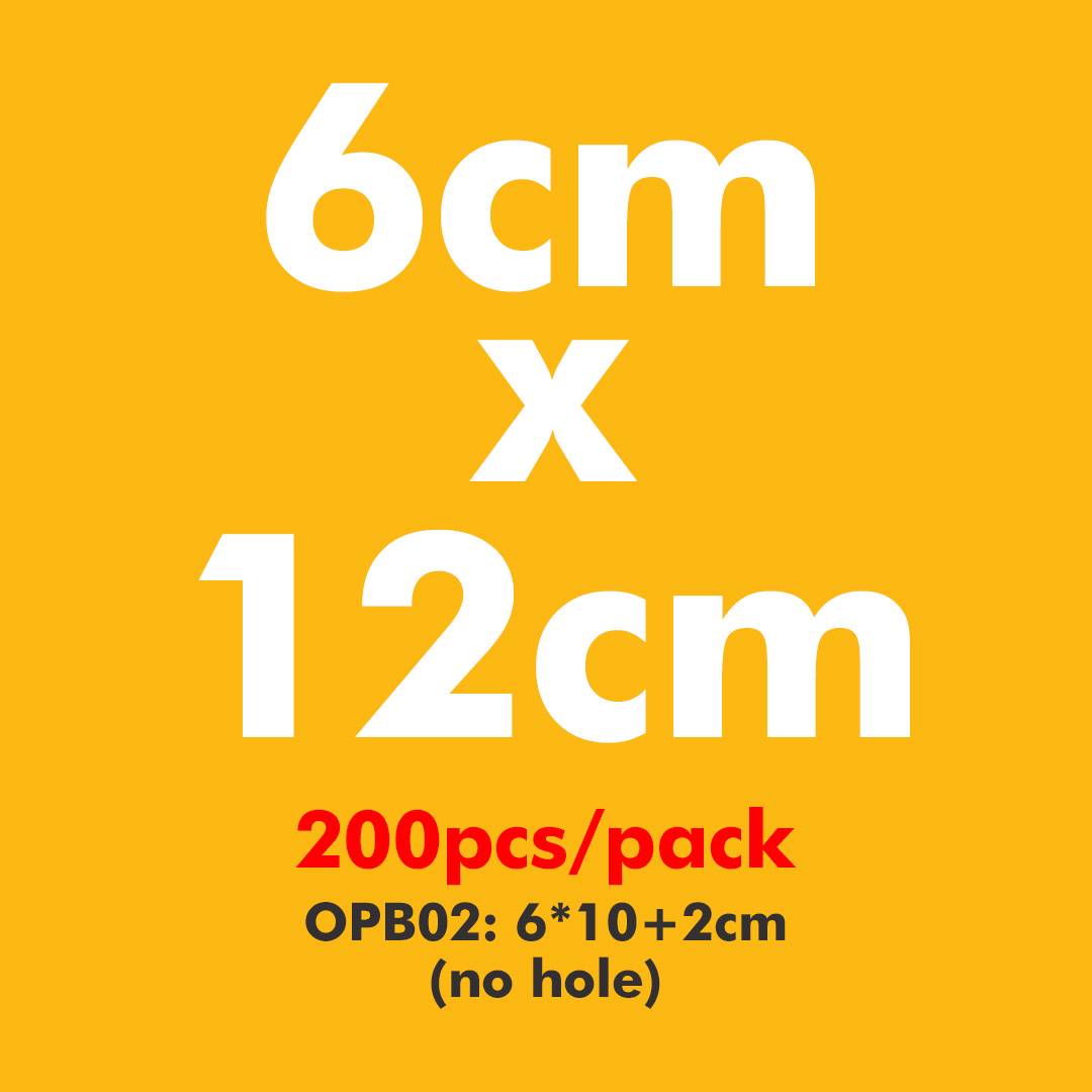 OPP Plastic Bag - 100/200pcs Per Pack