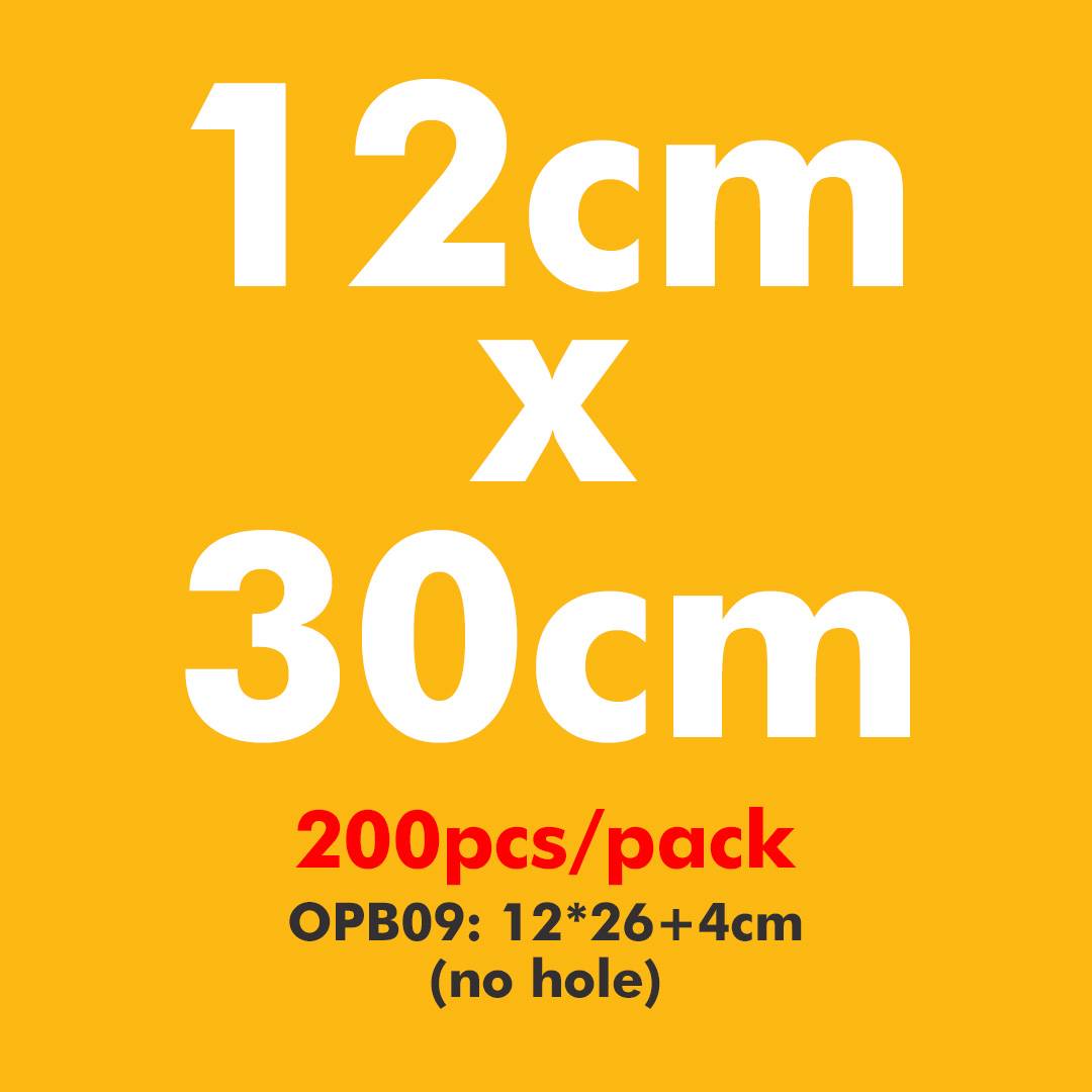 OPP Plastic Bag - 100/200pcs Per Pack