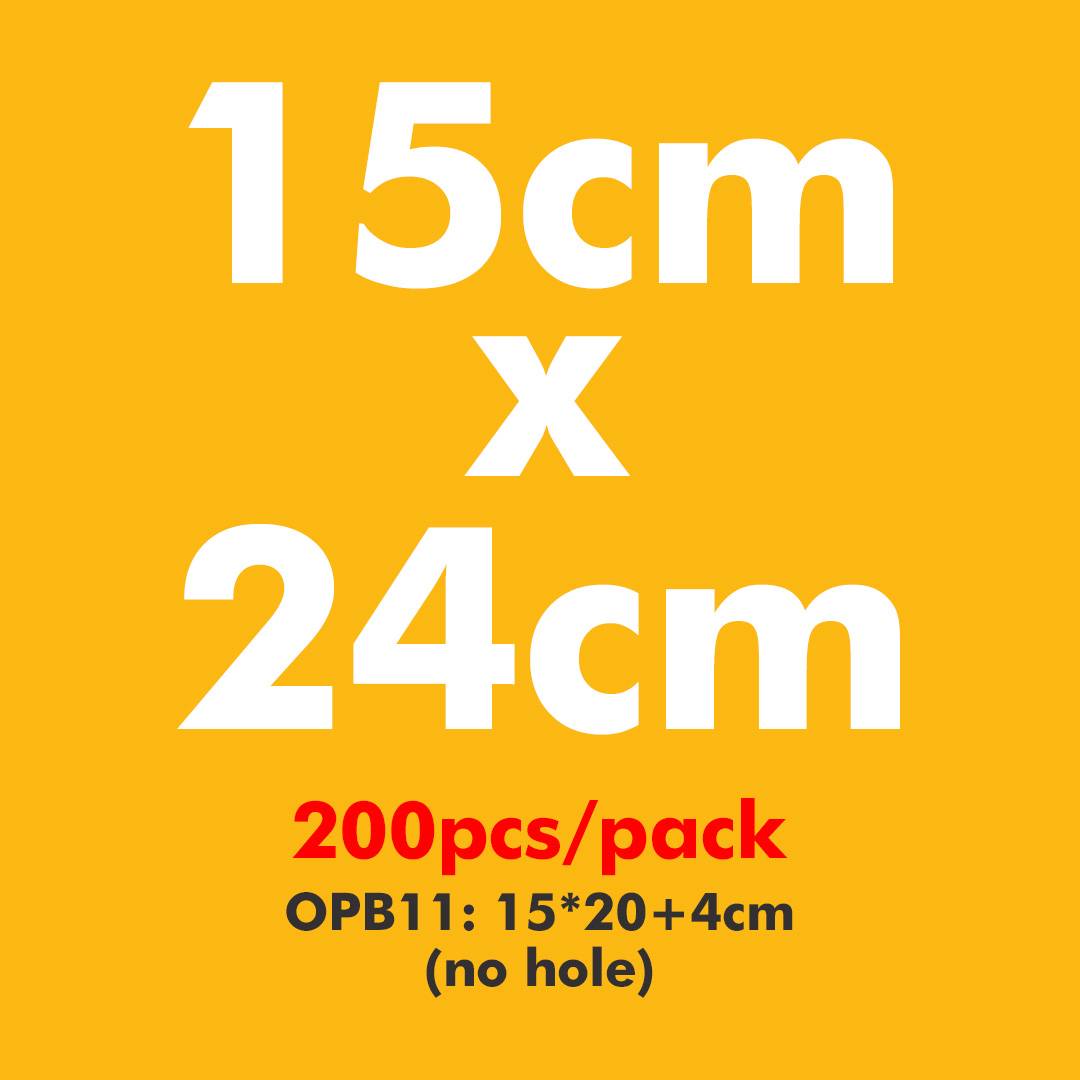 OPP Plastic Bag - 100/200pcs Per Pack