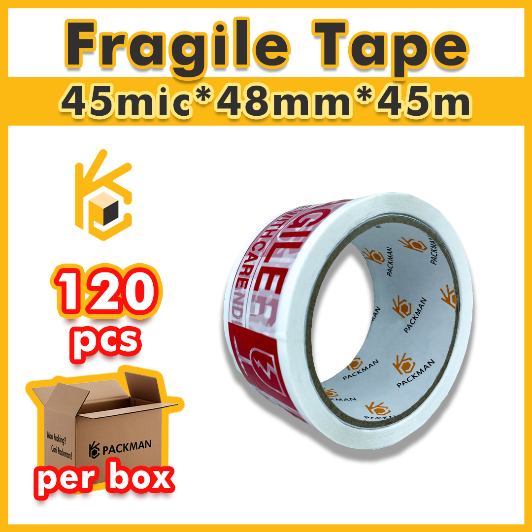 PACKMAN Fragile Tape 48mm*45mic*45m