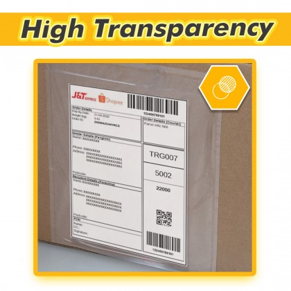 (1 PACK) Consignment Note Sticker Pocket 100pcs