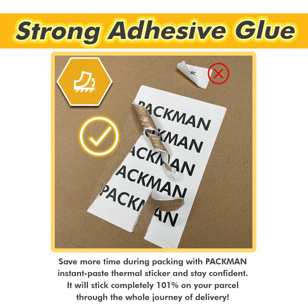 (Stack/Roll) Packman A6 Thermal Sticker Roll/Fold Type 100mm*150mm