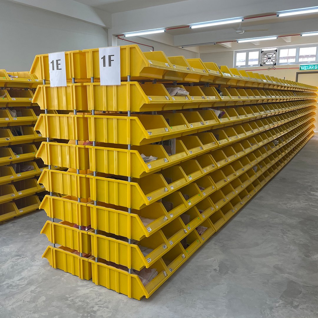 Stackable Storage Bin Basket Organizer Box Warehouse Office Rack