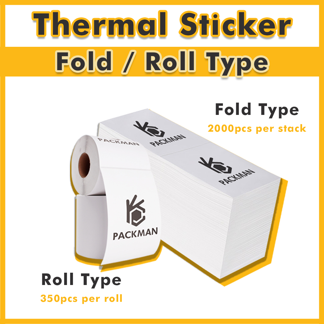 (1 BOX) Thermal Sticker / Label Sticker (FOLD/ROLL) 100mm*150mm