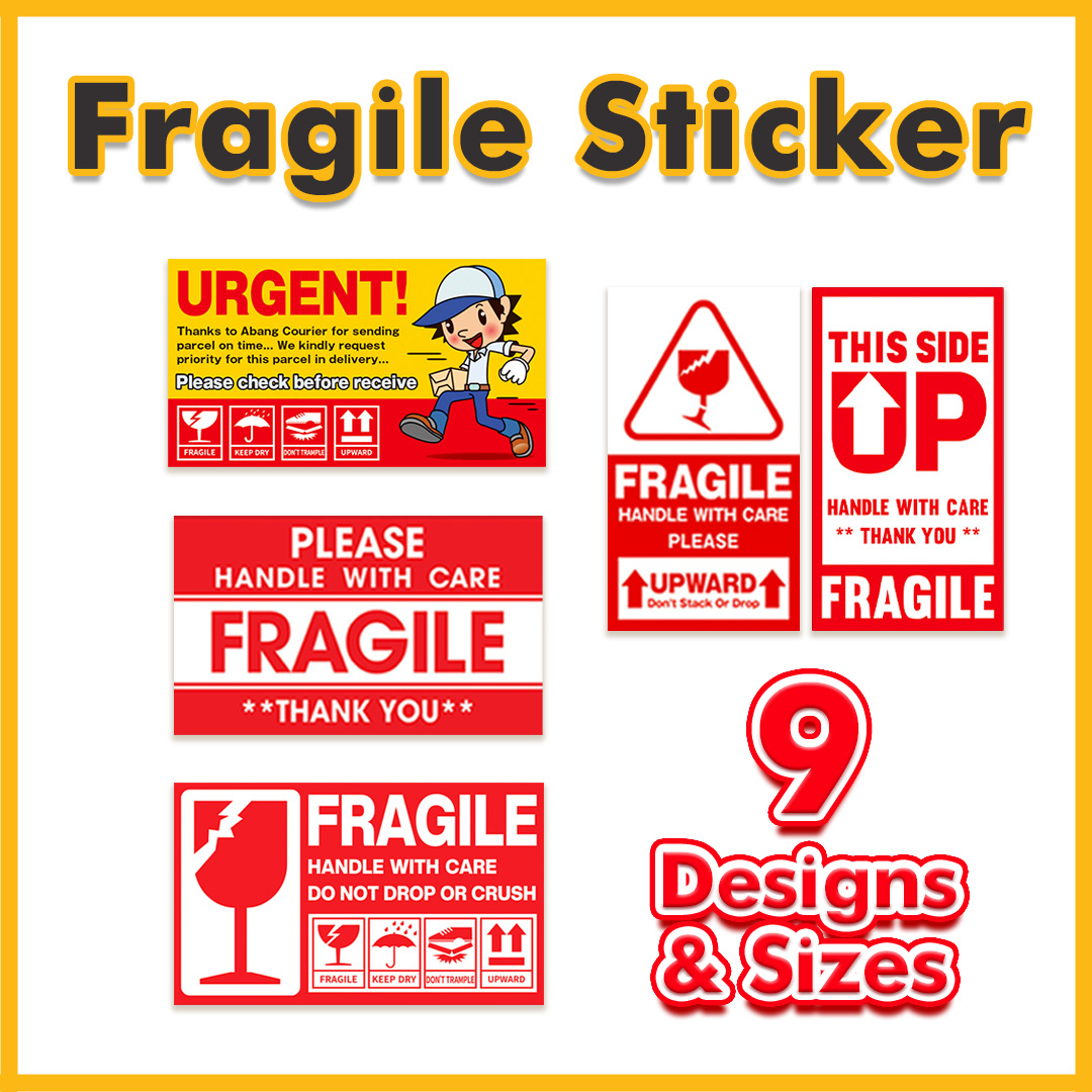 Fragile Sticker - 1000pcs / 336pcs / 500pcs Pack