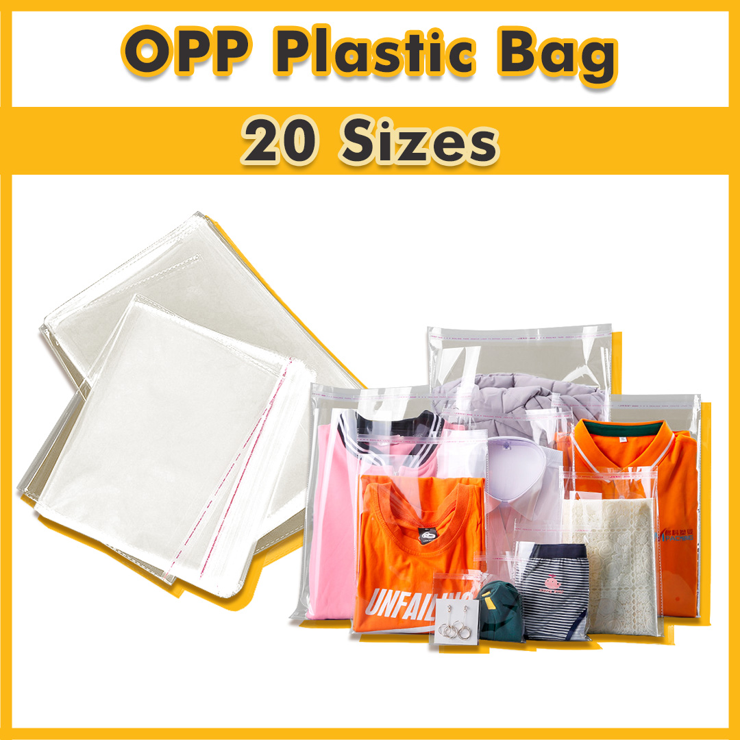 OPP Plastic Bag - 100/200pcs Per Pack